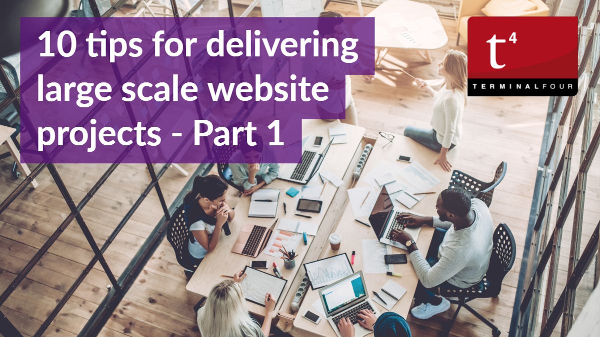 Blog - 10 tips for delivering large scale website projects - part 1