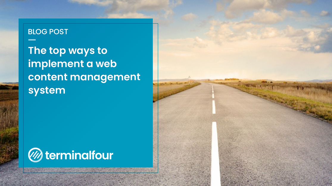 Blog - 5 best practices when implementing a web content management system