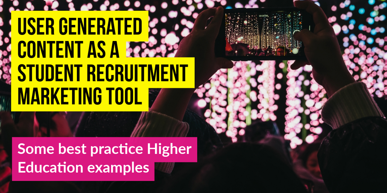 Blog - Raising your student recruitment game with user generated content